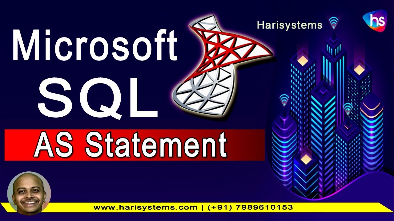 SQL as Statement | SQL Server Tutorial | Sql tutorial for beginners | Sekharmetla |  Harisystems