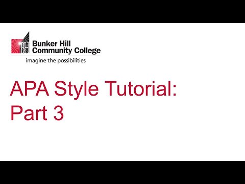 APA Tutorial (Part 3 of 8): What is APA Style?