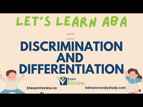 Response Differentiation and Stimulus Discrimination | ABA Terminology | RBT and BCBA Exam Review