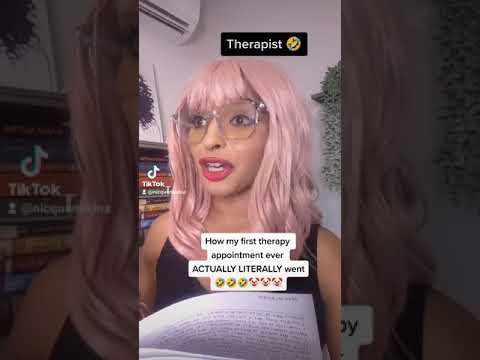 How my first therapy appointment ever ACTUALLY LITERALLY went - Nicque Marina TikTok