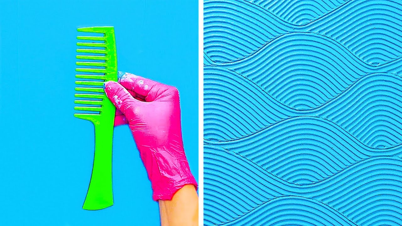25 WALL PAINTING IDEAS USING ORDINARY THINGS