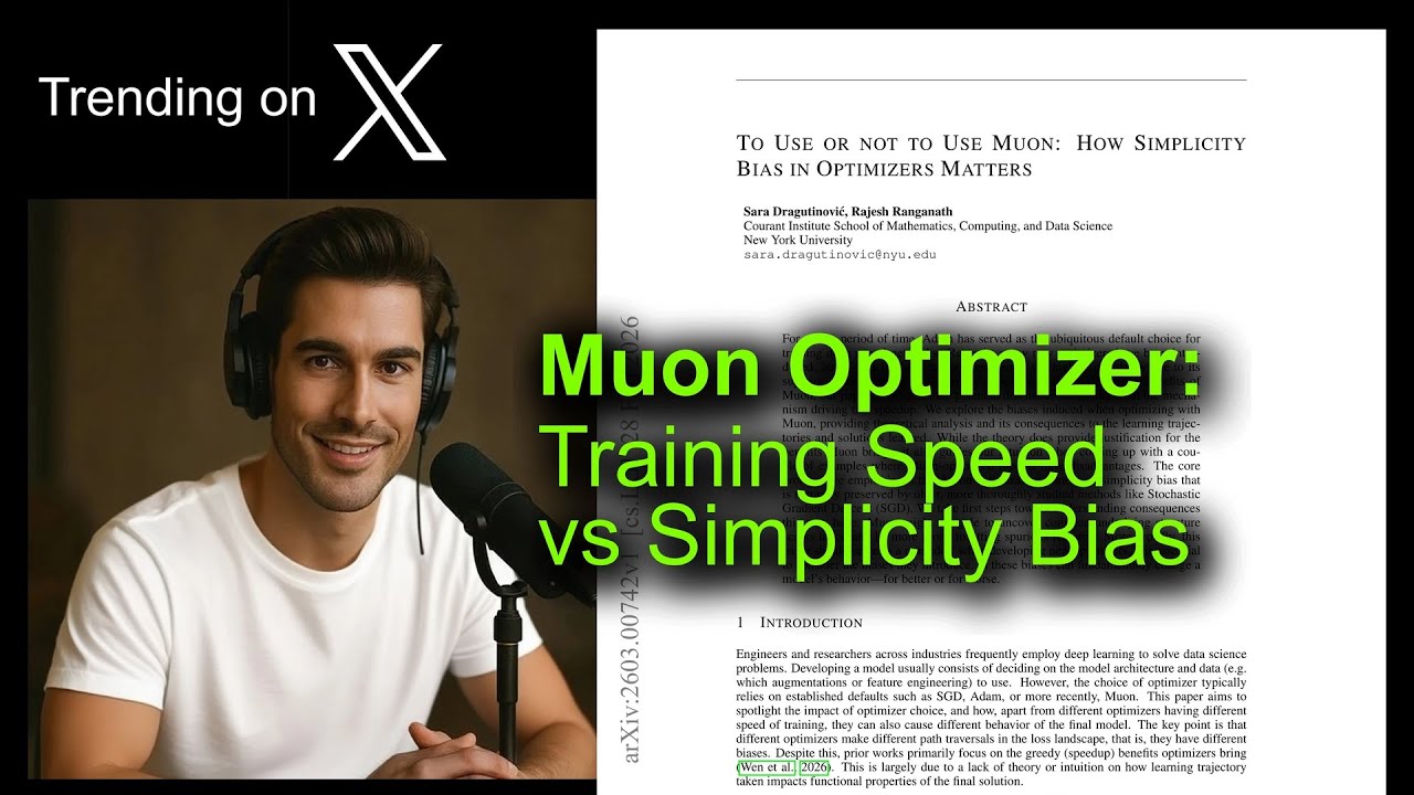Muon Optimizer: Training Speed vs Simplicity Bias
