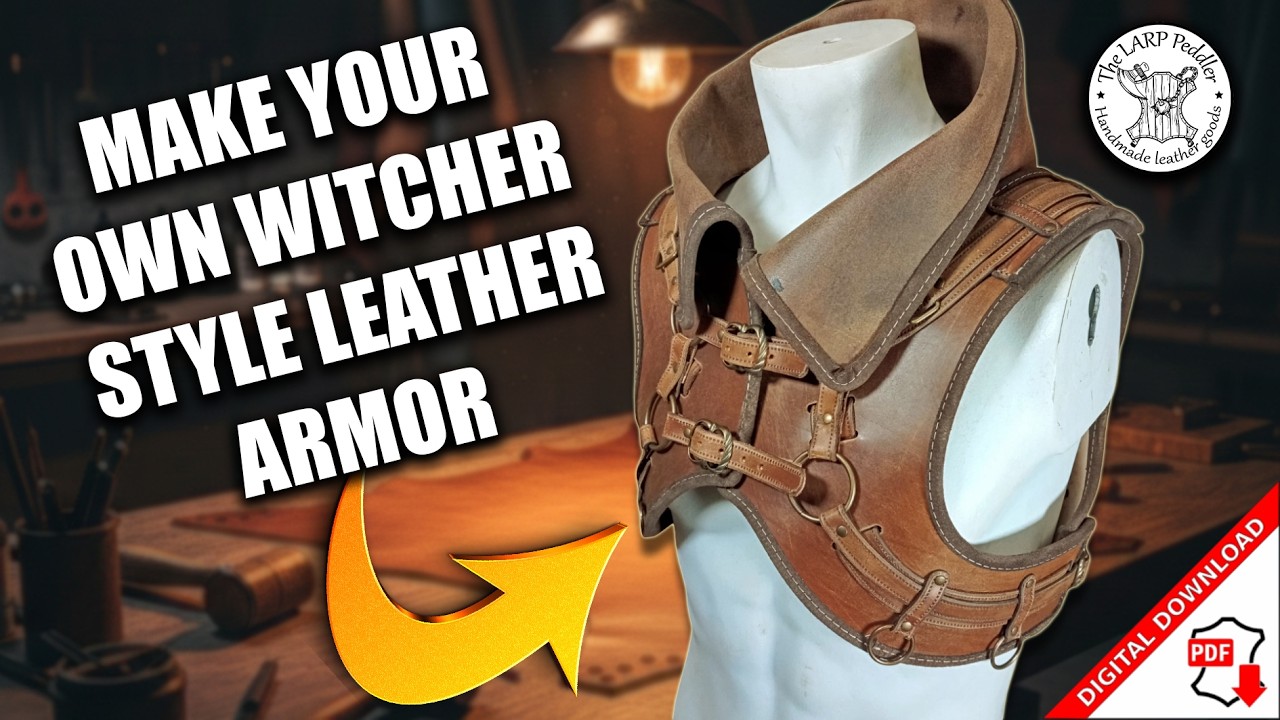 DIY Witcher Inspired Leather Armor - Tutorial & Pattern