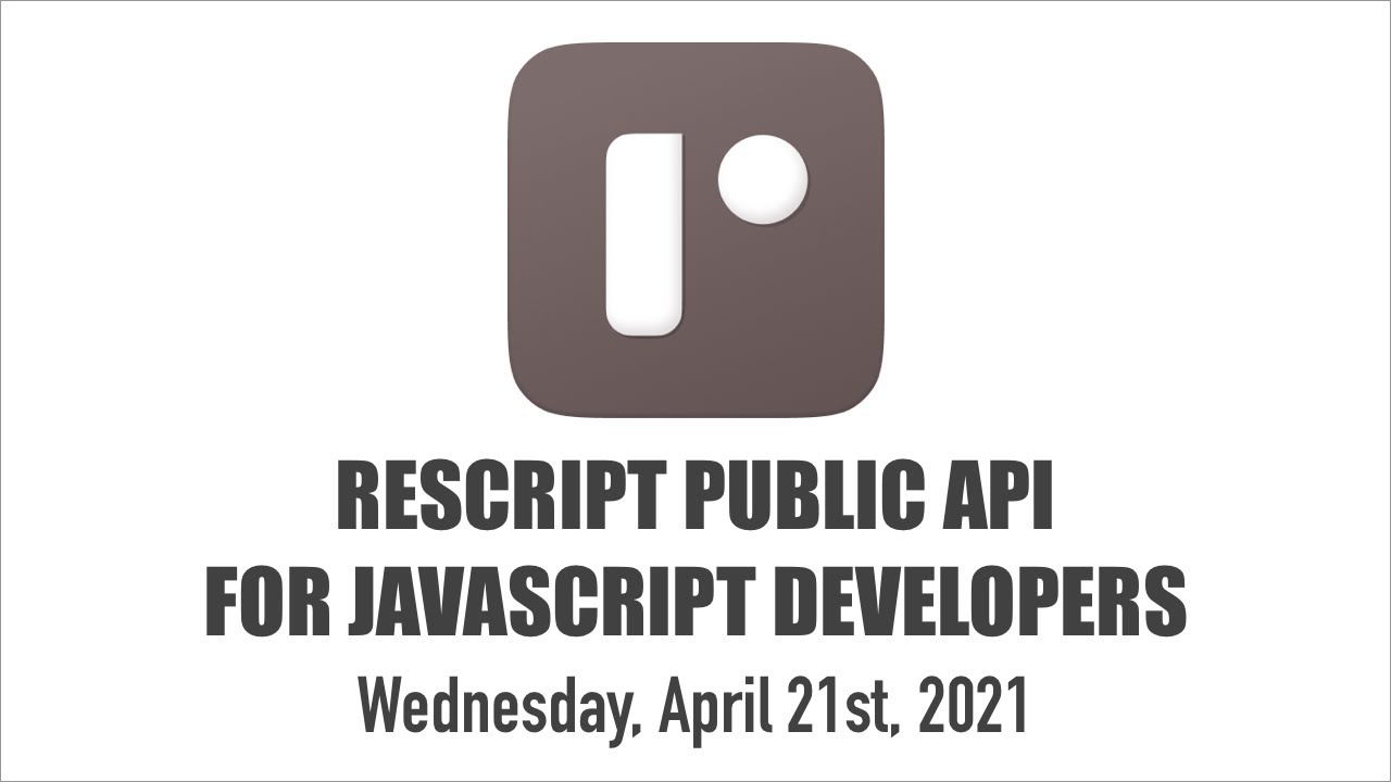 ReScript Public API for JavaScript Developers