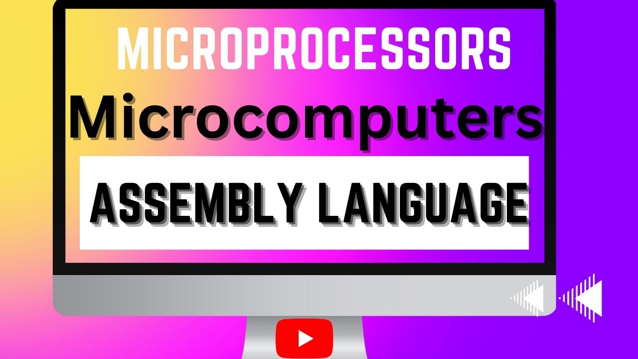 Chapter no 1 microprocessors Microcomputers and assembly language