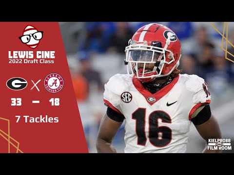 Lewis Cine (Georgia DB) vs Alabama (2022)