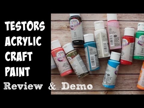 Testors Acrylic Paints Review and Demo