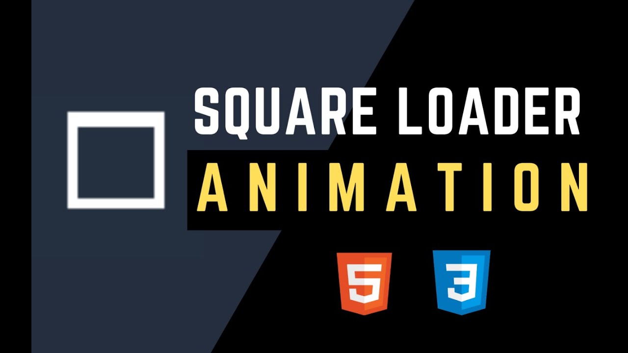 How to create Square Loader Animation Using Only HTML  & CSS - CodeWithTanmay