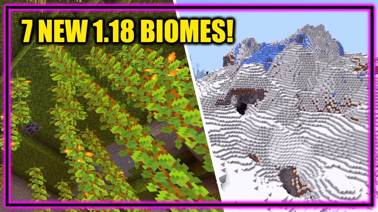 All 7 Amazing New Biomes! | Minecraft 1.18 Caves and Cliffs Part 2 Snapshot