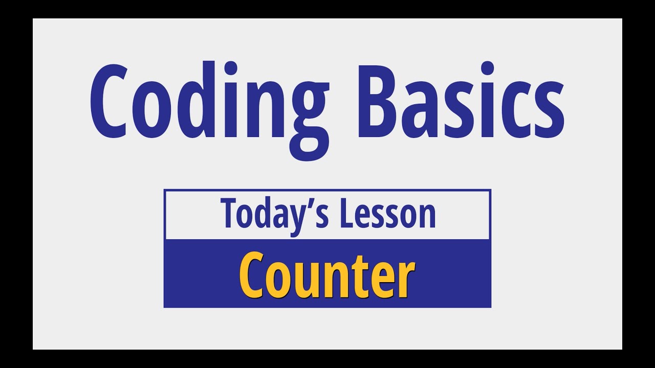 Counter - Coding Basics