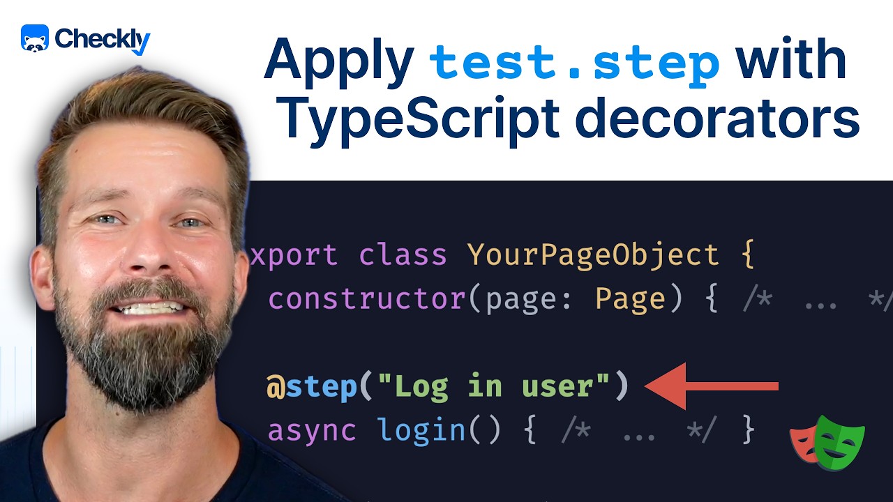 Apply Playwright test steps with TypeScript decorators