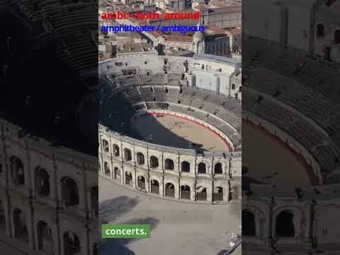 Learn with Root Words (AMBI) - AMPHITHEATER & AMBIGUOUS - Increase Your Vocabulary FAST! #shorts