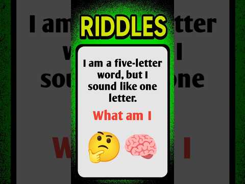 I’m a 5-Letter Word… But I Sound Like Just 1?!#Shorts #LetterRiddle #SmartestPersonQuiz