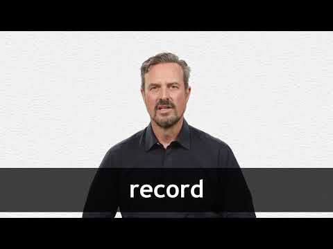 RECORD 释义 | 柯林斯英语词典