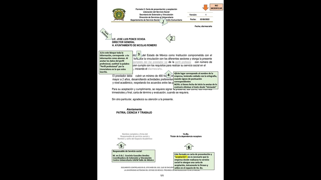Formato 2 Servicio Social