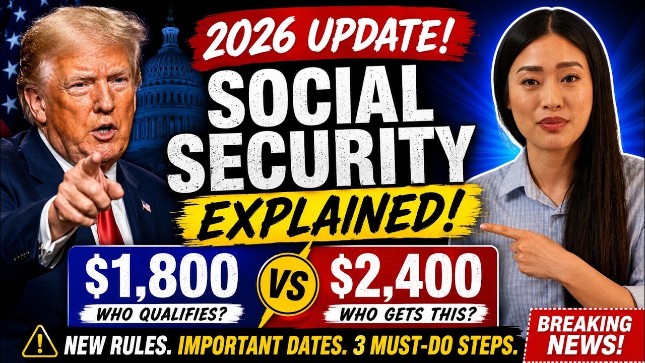 2026 Social Security UPDATE Explained! Who Gets $1,800 vs $2,400? New Rules & Payment Dates