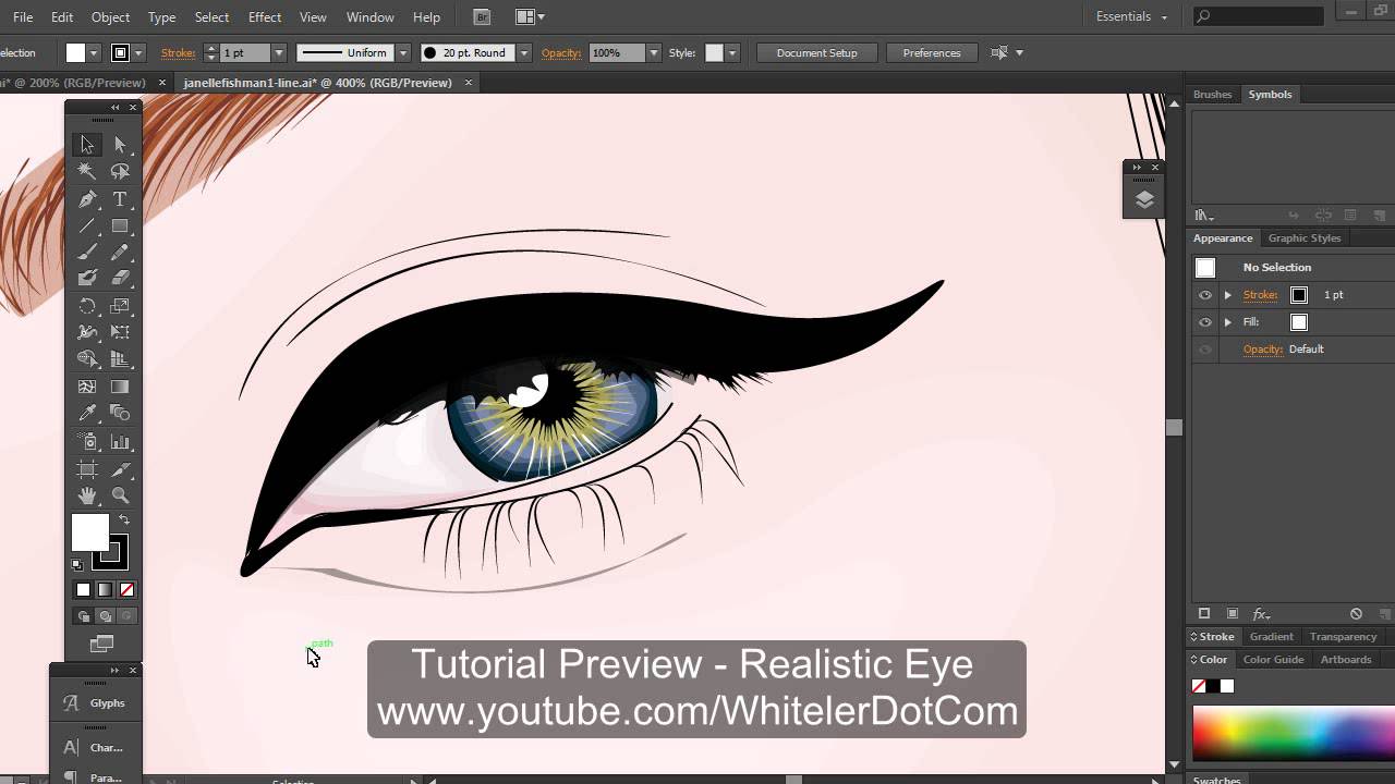 Tutorial Teaser - Draw a Realistic Vector  Eye