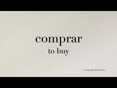 How to pronounce in Spanish 'Comprar' (to buy)