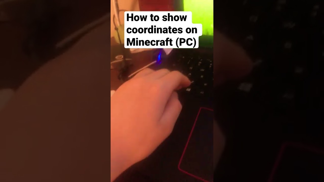 How to show coordinates and position on Minecraft PC #shorts
