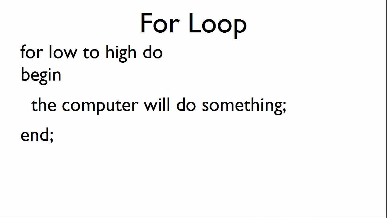 Free Pascal Program Tutorial 9 - For Loop - Lazarus