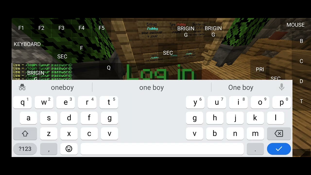 How to login in Minecraft fake pixel smp 
