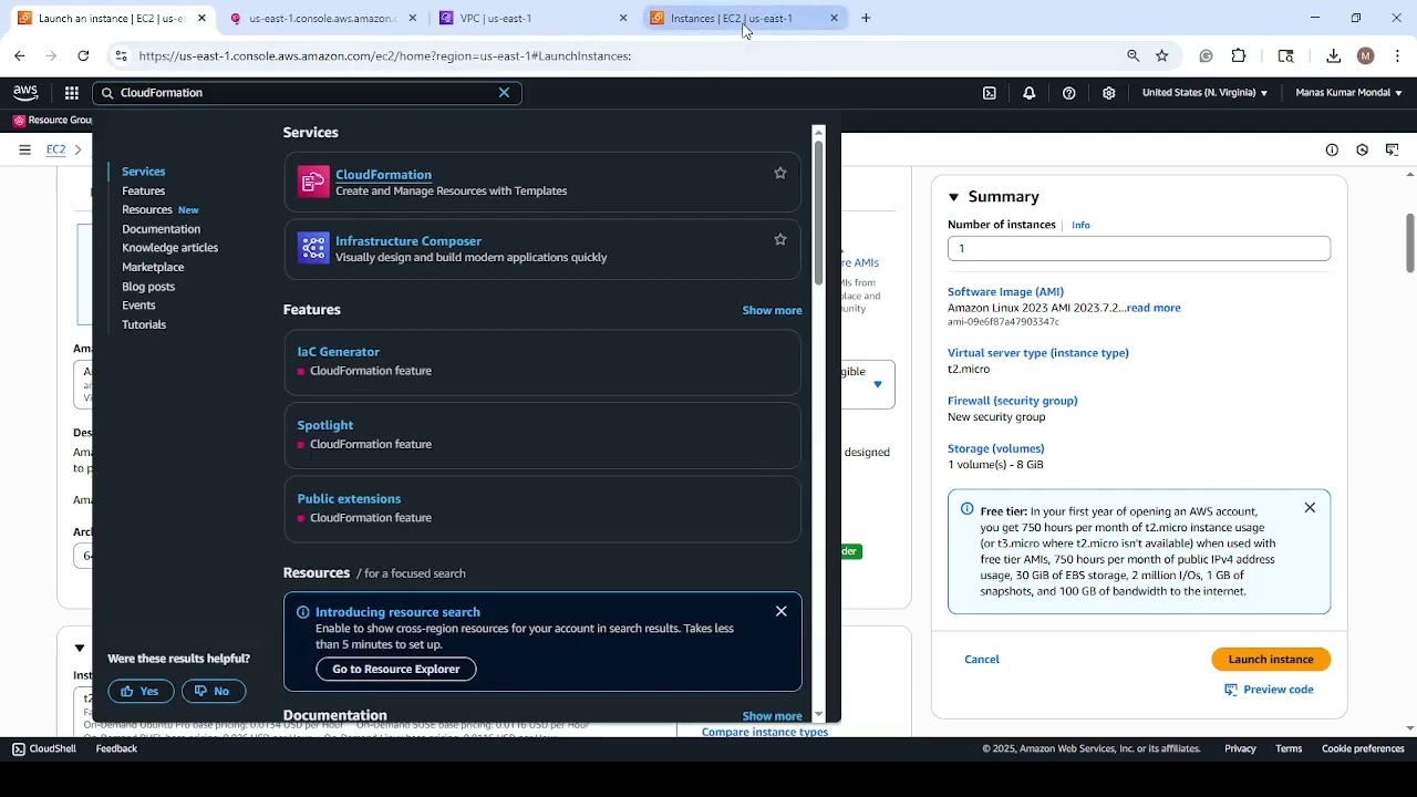 Generate a CloudFormation template from existing AWS resources with the IaC generator