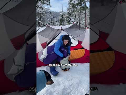 Don’t put your face inside your sleeping bag. How to stay warm winter camping in -15c/59f