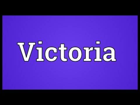 Victoria Meaning