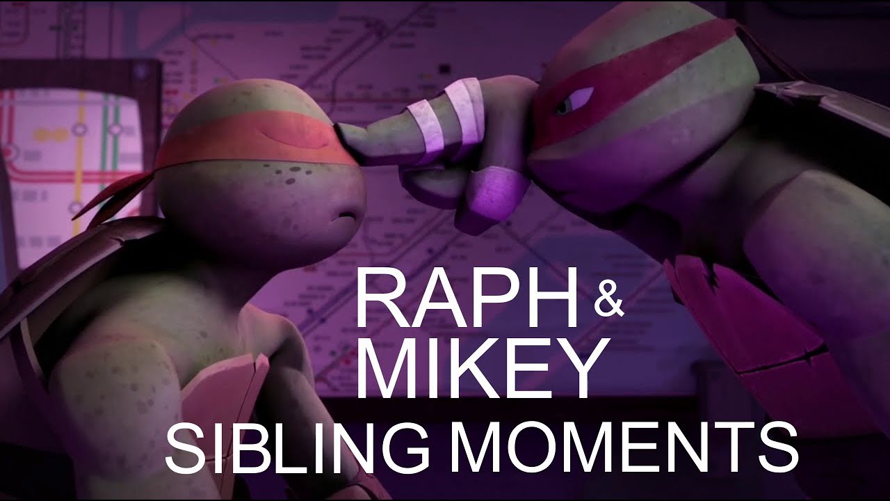 Raph and Mikey being siblings for 14 minutes straight
