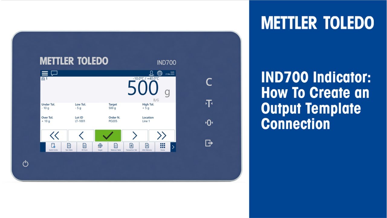 IND700 Indicator: How to Create an Output Template Connection