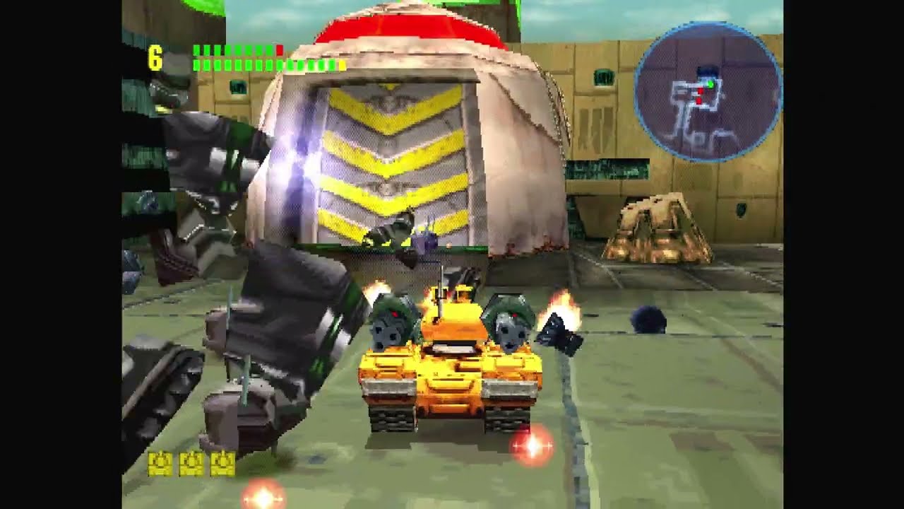 Tiny Tank (PS1) Gameplay (PS3 Upscale)