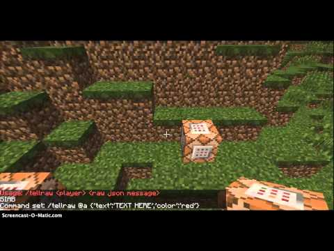 Minecraft Command-COLORED TEXT!