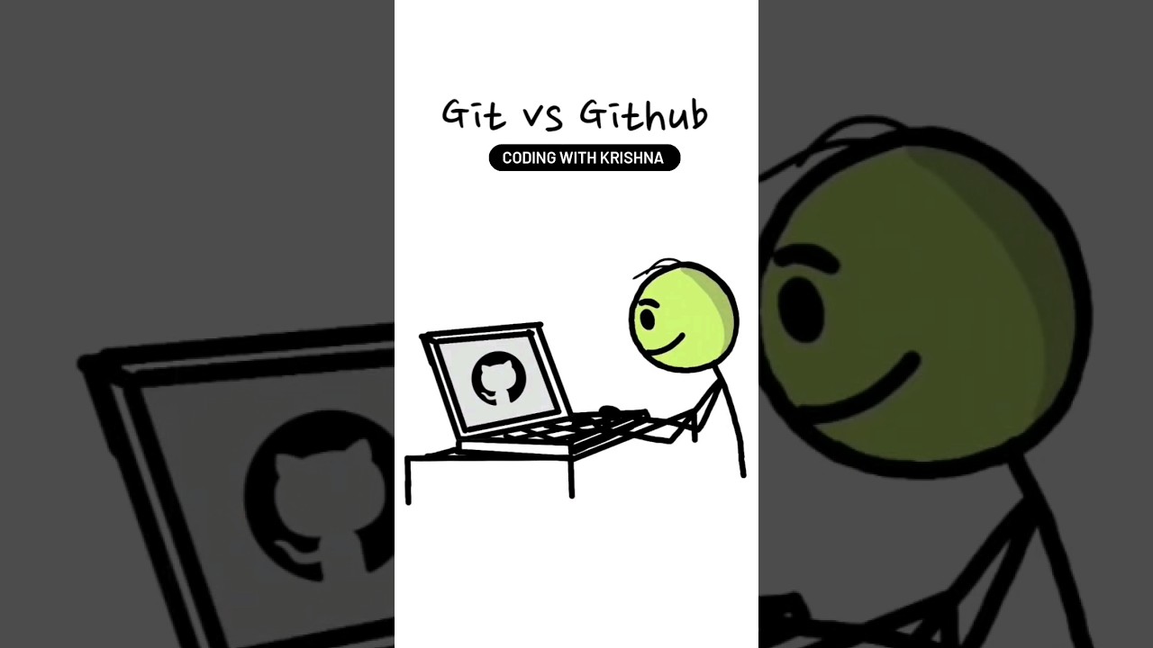 difference between Git and GitHub|⚠️use headphones #git #github  #githubtutorial #webdevelopment