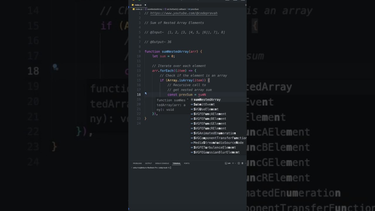 Day 57/100 of Javascript Interview Coding Questions | #javascript #shorts #coding #challenge #short