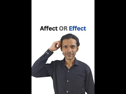 1. Confusing Words! (Affect or Effect)
