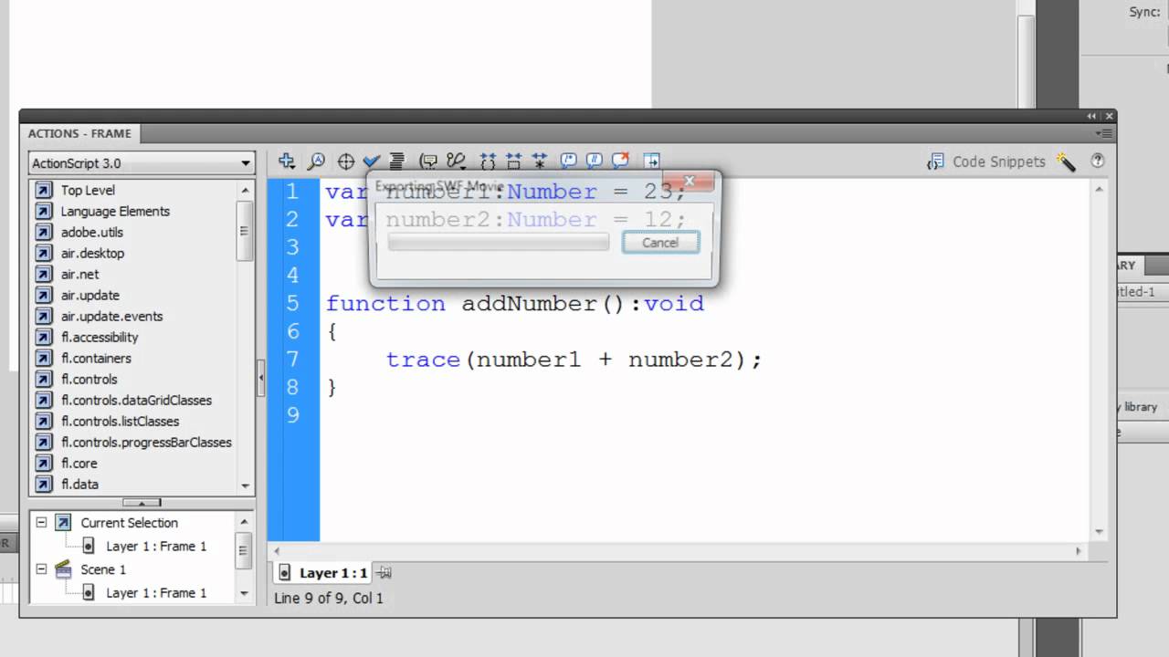 Flash Action Script 3.0  Basics 2. what is a functions
