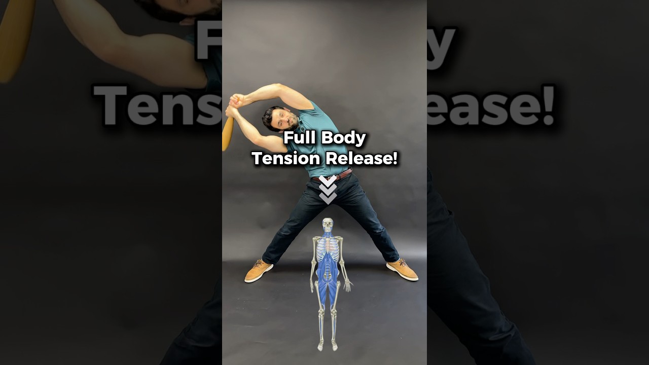 Try this full-body release for the Deep Line of Fascia! #fascialrelease #fascia #mobility #posture