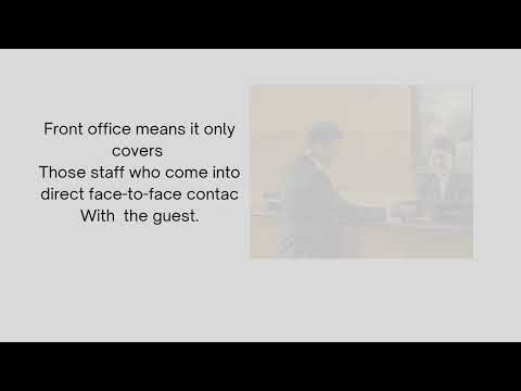 Front office definition @Bhavanikrishna95