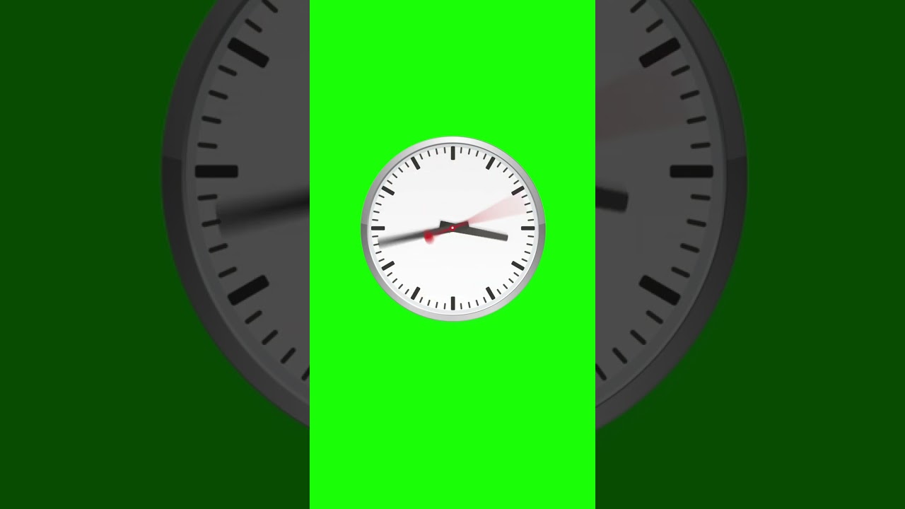 Wall Clock Fast Rotation Loop | Free Time-Lapse Animation for Editors