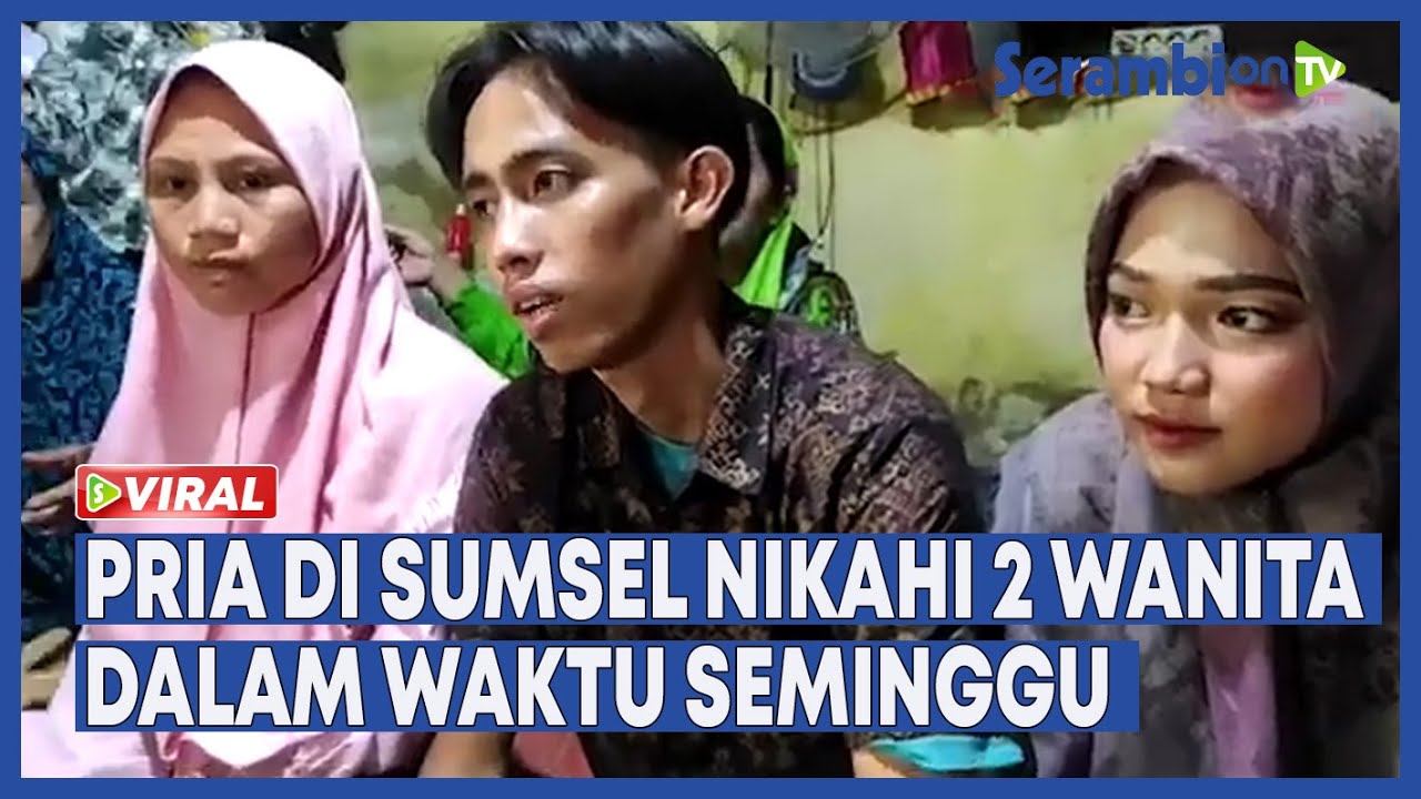 Pria di Sumsel Nikahi 2 Wanita Sekaligus, Tinggal Bertiga Dalam Satu Rumah