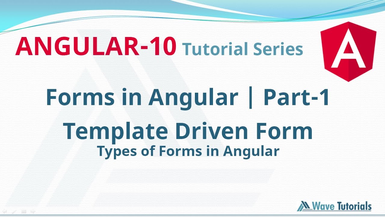 Angular Forms - Template Driven Form in Angular | #Angular10 #Angular10Tutorial #WaveTutorials