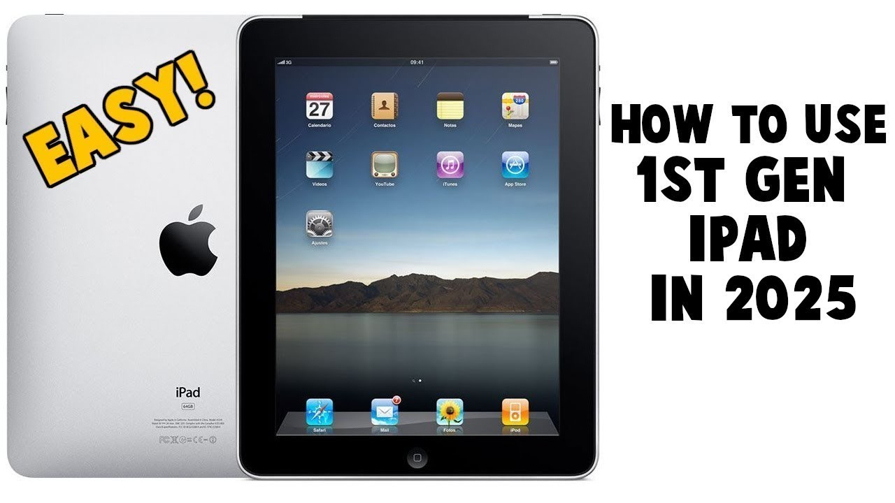 Using a First Gen Apple iPad in 2025 -  iPad 1st Gen OVER 10 Years On... How to Use? Review / Tips