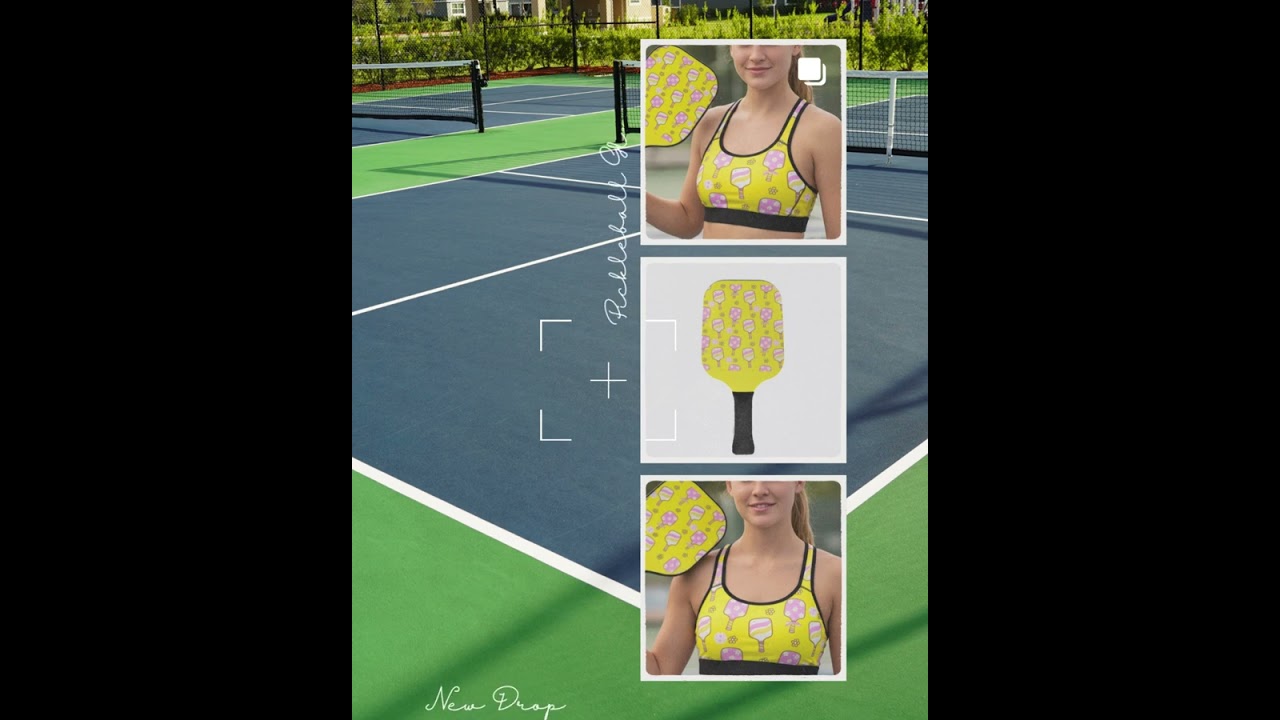 Game. Set. Style. ✨ Meet our new pickleball paddles and sports bras!