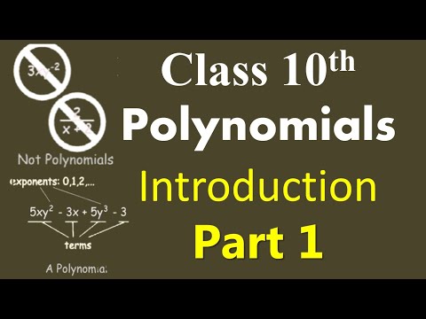 Polynomial - Class 10 Maths Chapter 2 - Part 1 - Introduction ...