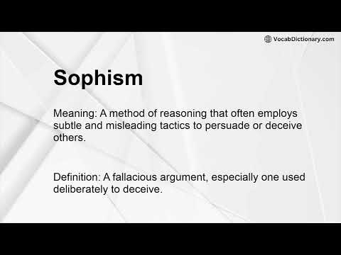 Sophism Meaning