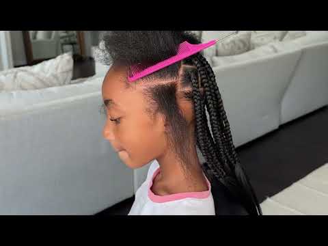 Kid Friendly Knotless Braids | This Is How Itโs DONE!
