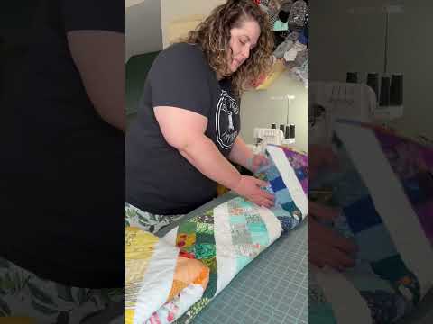 Scrappy Rainbow Finds A Home! #quilting