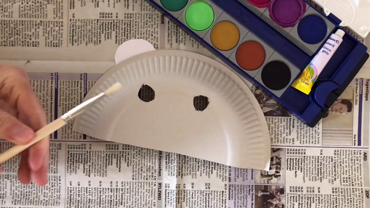 Maske basteln mit Ayla.