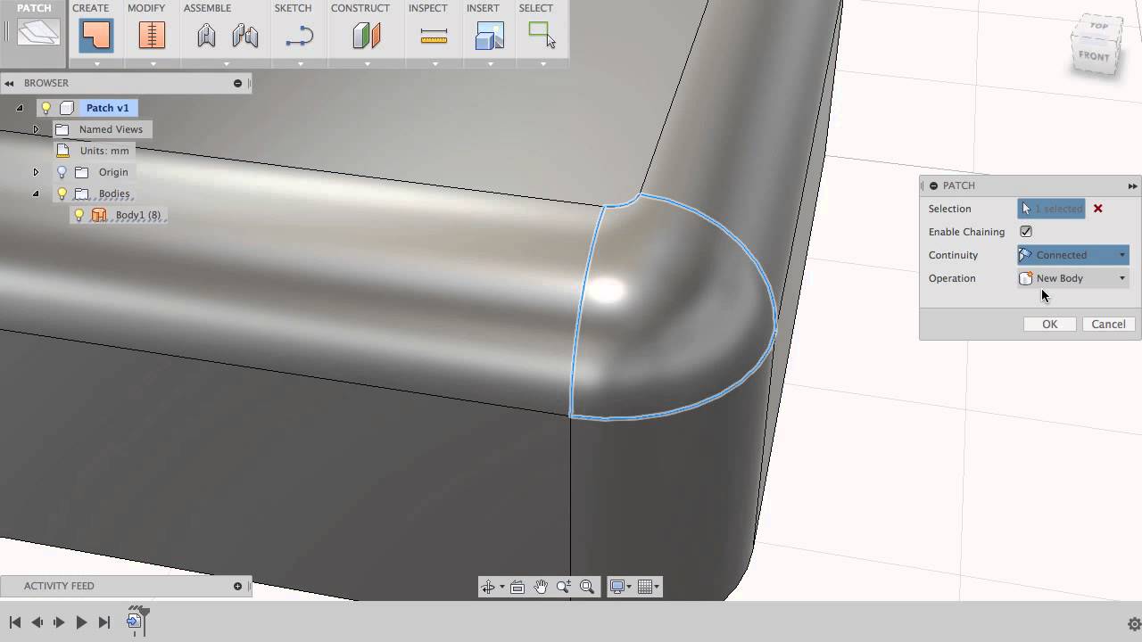Create surface patches