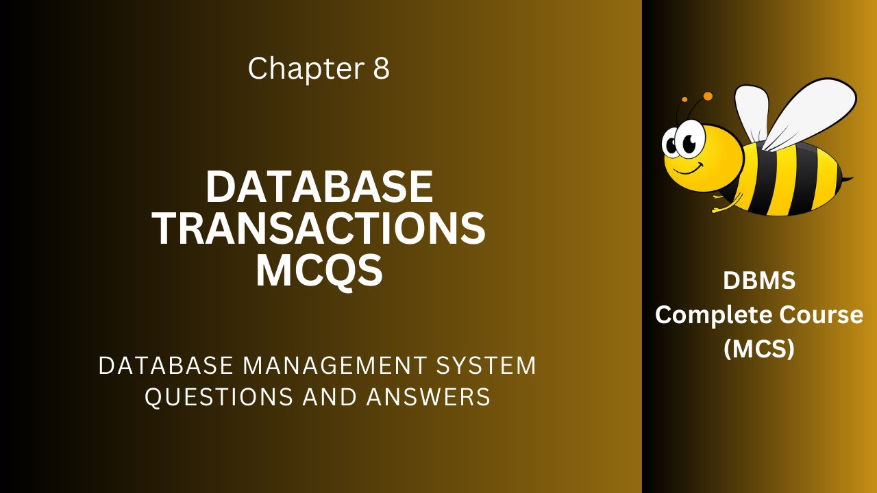 Database Transactions MCQs Questions Answers | Database Transactions Notes | Class 9–12 | Ch 8 MCQs